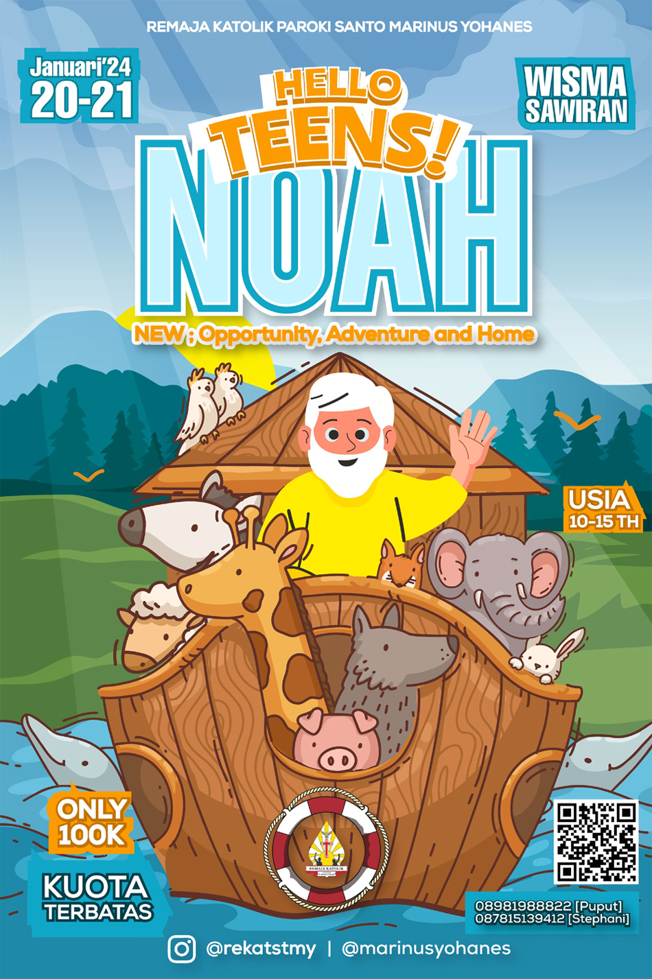 REKAT | HELLO TEENS! NOAH | WISMA SAWIRAN : Gereja Katolik St. Marinus ...